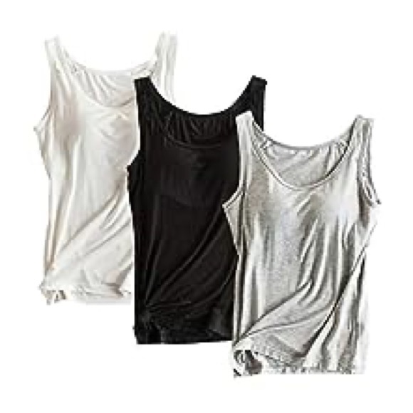 Tops | Builtin Bra Padded Camisole Yoga Tanks Tops | Poshmark